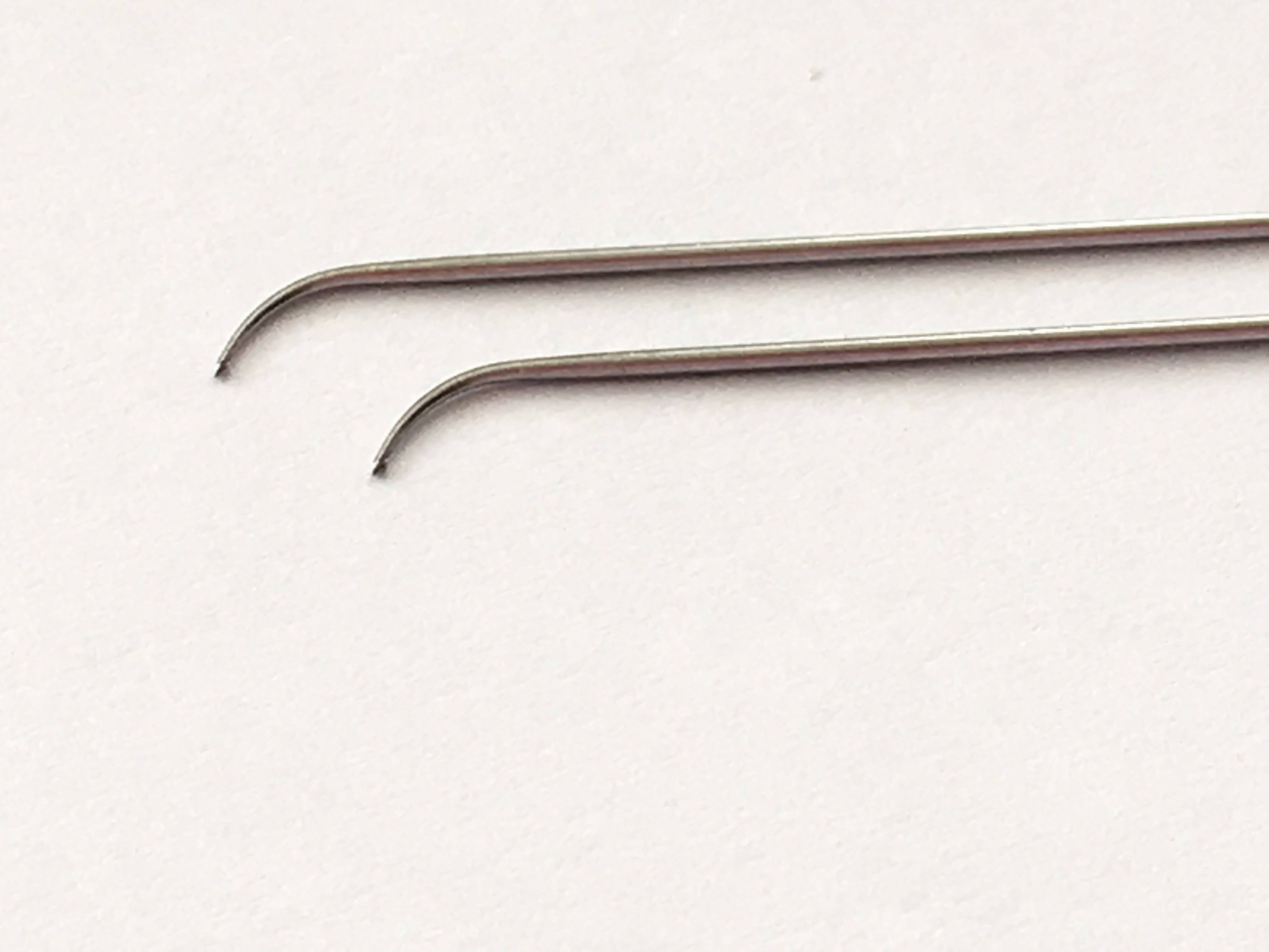 205 Curved German Type Knotting Hook/Ventilating Single Needles - 3 Si ...